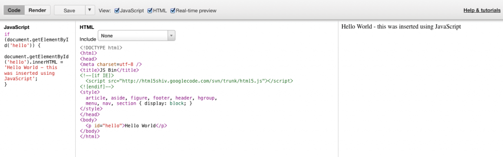 a javascript / html live-preview editor in your browser ...