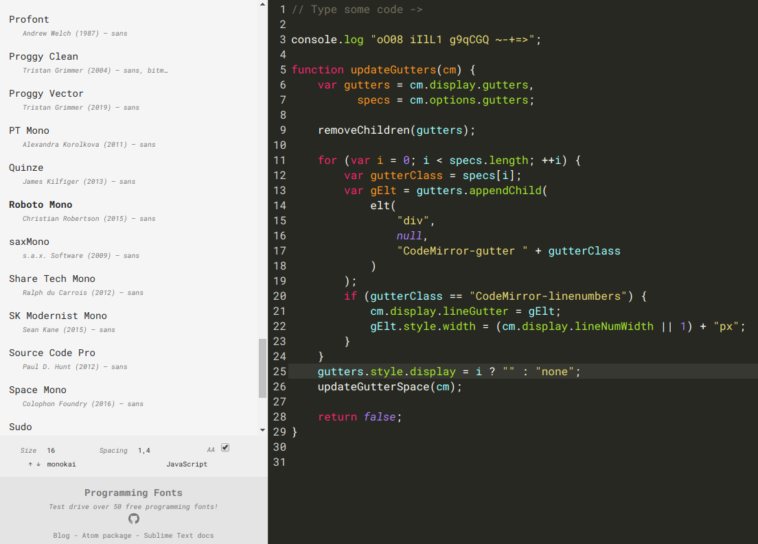 fonts for your programming needs – schrankmonster blog
