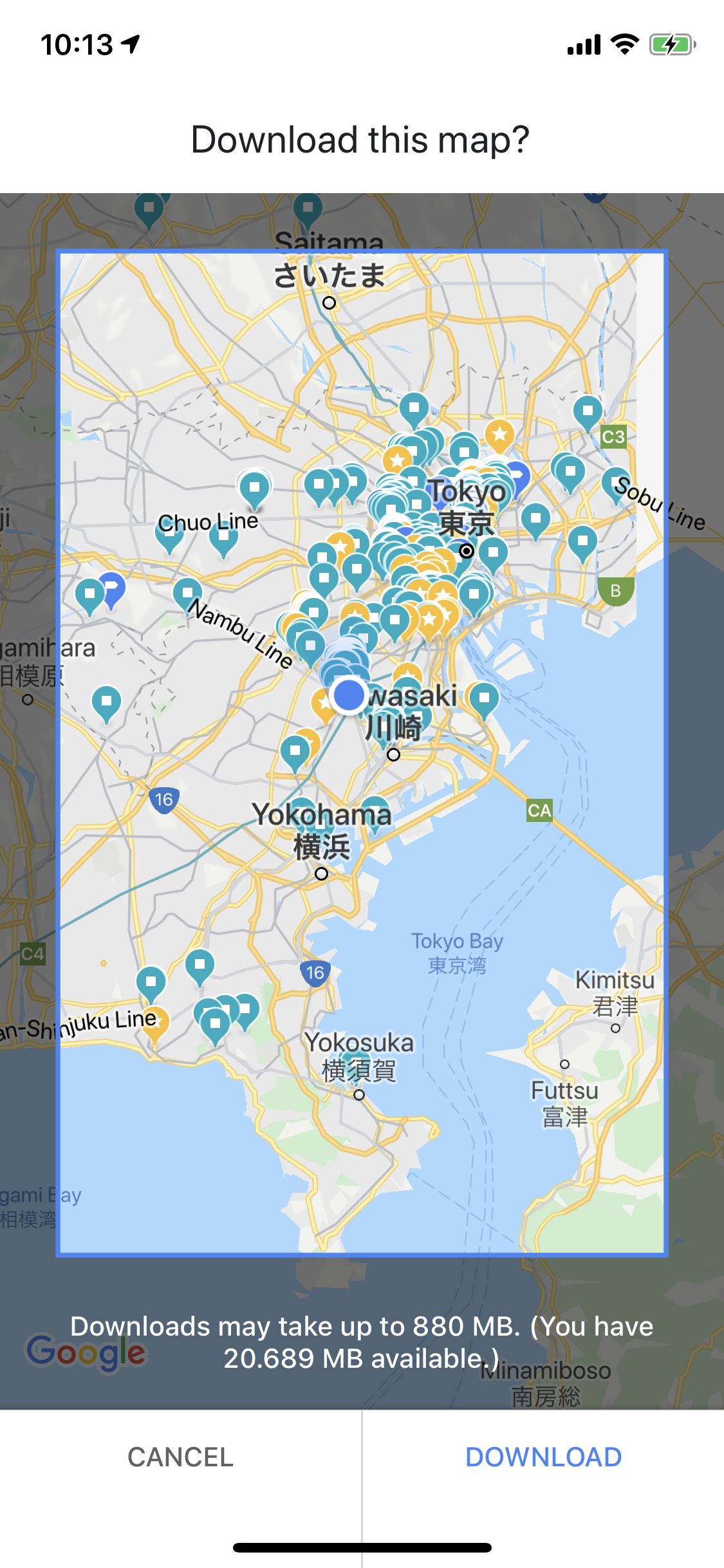 Google Maps now allows offline maps for Japan (!!!) – schrankmonster blog